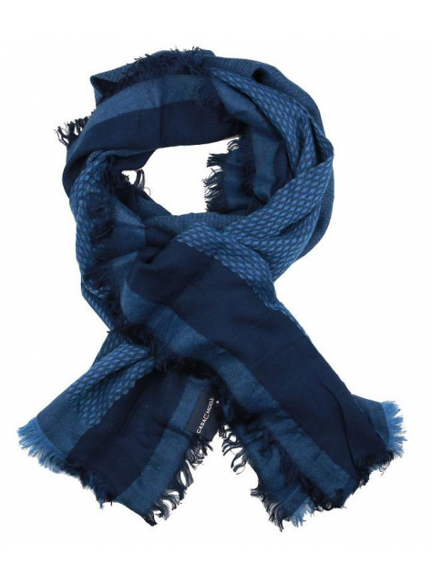 Pánsky šál CASAMODA modrý 472805100 | All4Men.sk