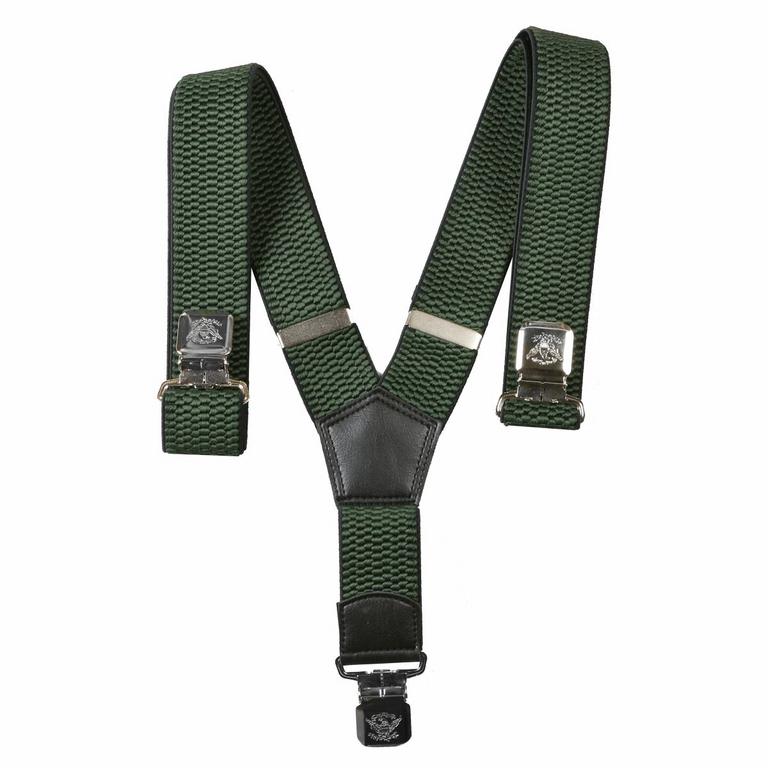 Traky športové - lesnícke 3,8 cm zelené | All4Men.sk